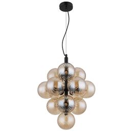 Globo LIGHTING Pendelleuchte »CONOR« G9 1 Stk. Hängeleuchte, Hängelampe, Glas, Wohnzimmer, Essbereich amber