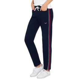 TRIGEMA Jerseyhose »Lange Jogginghose mit Seitenstreifen« navy S - US-Größen US-Größen S Leichte Sweat-Qualität