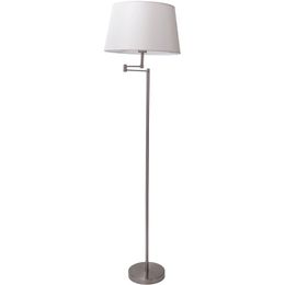 Näve NÄVE Stehlampe »Bologna« E27 1 Stk. schirm schwenkbar beige, stahl blank