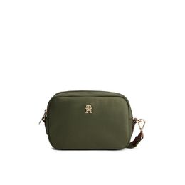 Tommy Hilfiger Mini Bag »POPETTE CAMERA BAG«, Damen Umhängetasche, Schultertasche mit TH-Schmuckelement oliv