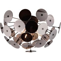 Trio LEUCHTEN Deckenleuchte »Discalgo« E14 Deckenlampe chrom schwarz