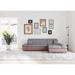 DOMO collection Ecksofa »Moric, L-Form, XXL-Sofa - Breite 300cm, viel Platz, auch in Cord« wahlweise mit Bettfunktion und Armteilverstellung,...