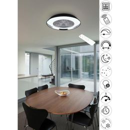 REALITY LEUCHTEN LED Deckenleuchte »VARBERG Deckenventilator mit Beleuchtung, mit Fernbedienung, dimmbar« LED-Board 1 Stk. warmweiß - kaltweiß LED...