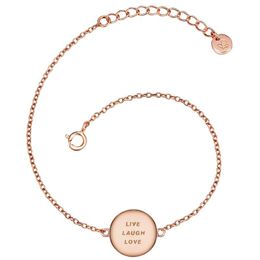 Glanzstücke München GLANZSTÜCKE MÜNCHEN Gliederarmband »G270« aus Sterling Silber roségold none Damen-Armband mit Anhänger