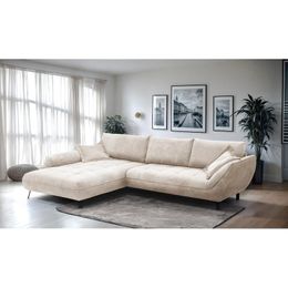 exxpo - sofa fashion Ecksofa &raquo;Biarritz modern und elegantes Mega Sofa mit tollem Sitzkomfort, L-Form&laquo; XXL&ndash; Longchair Ecke in hochwertiger Verarbeitung