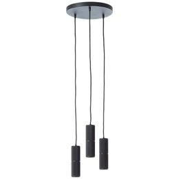 Brilliant Pendelleuchte »Marty« GU10 1 Stk. Warmweiß LED-Pendellampe, D: 30 cm, 3x 350 lm, 3000 K, Aluminium sand schwarz