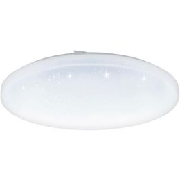 Eglo LED Deckenleuchte »FRANIA-S Deckenlampe, weiß, Kristalleffekt, geringe Aufbauhöhe« LED-Board 1 Stk. Warmweiß Wohzimmer, Küche, Esszimmer,...