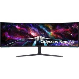 Samsung Curved-Gaming-LED-Monitor »Odyssey Neo G9 S57CG954NU« 144 cm/57 ′′ 7680 x 2160 px 4K+ Ultra HD 1 Reaktionszeit 240 Hz 1ms (G/G) weiß/schwarz