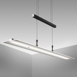 B.K.LICHT Pendelleuchte »BK_PL1491 Dimmbare LED Pendelleuchte, 20 W, Schwarz, B: 85 cm« LED-Modul 1 Stk. Warmweiß 1.600 Lm, 3.000K Warmweiße...