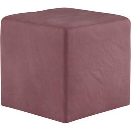 COTTA Hocker &raquo;Cuby&laquo; Sitzw&uuml;rfel, Cube, Sitzhocker lila 100% Polyester