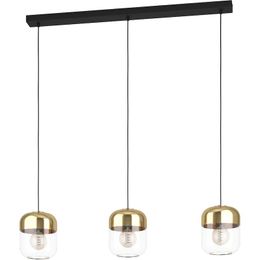 Eglo Hängeleuchte »MARYVILLA Pendellampe, Stahl und Glas, E27, IP20, Esstischlampe, Lampe« E27 1 Stk. Hängeleuchte, L87 x B17 x H110 cm, schwarz,...