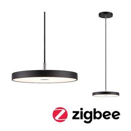 Paulmann LED Pendelleuchte »Hildor Smart Home Zigbee 20W 300 mm Schwarz 230V Metall/Kunststoff« Warmweiß dimmbar schwarz