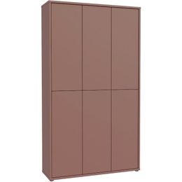FORTE Schuhschrank &raquo;Alice Springs&laquo; B/H/T 109,2/191,9/34,9 cm, Stauraumschrank, Mehrzweckschrank, (B/H 109cm x 192cm), mit 16 B&ouml;den orange Spanplatte
