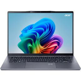 Acer Notebook »SFG14-01-X1YT« 36, 8 cm / 14, 5 ′′ Qualcomm Snapdragon X Plus Adreno 512 GB SSD Steel Gray