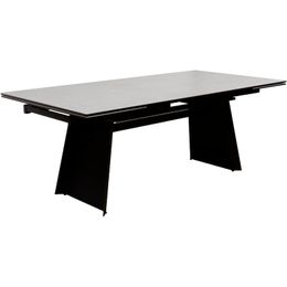 MCA furniture Esstisch &raquo;MOLINARA Auzugtisch 200-290cm hellgrau&laquo; 1 Stk. tlg. Keramik, Metall, Stirnauszug, ausziehbar, 10-12 Personen grau Keramik / 