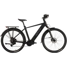 Adore »28" Alu Trekking E-Bike ATX-390 Mittelmotor 85NM / 15Ah Schwarz matt« 9 Gang Shimano Cues Schaltwerk Kettenschaltung Mittelmotor 250 W...