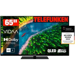 Telefunken QLED-Fernseher »D65Q850M8CWI« 164 cm/65 ′′ Smart-TV schwarz HD+ TV-App aktivieren und 6 Monate gratis testen – keine Registrierung, kein...