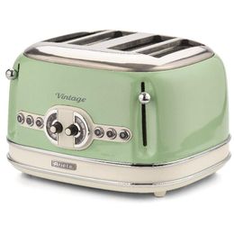 Ariete Toaster »Vintage« 4 kurze Schlitze für 4 Scheiben 1630 W grün grün