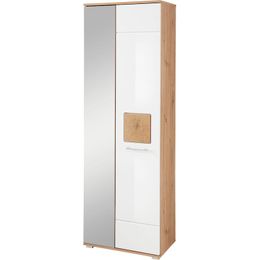 Innostyle Garderobenschrank »Fun Garderobenschrank, 65x195x38cm (B/H/T)« 1 Stk. tlg. 2 türig, 3 Einlegeböden, Softclose, ABS Kantenschutz weiß...