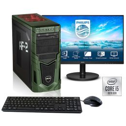 Hyrican Gaming-PC-Komplettsystem »SET02235« 27 ′′ Intel Core i5 GeForce RTX 3060 16 GB RAM 1.000 GB SSD Windows 11, inklusive 27" Monitor Philips...