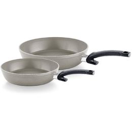 Fissler Pfannen-Set »Ceratal Comfort« Aluminium Set, je 1 Bratpfanne Ø 24 u. 28 cm, 2 Stk. tlg. hergestellt ohne PFAS/PTFE, Made in Germany Grau