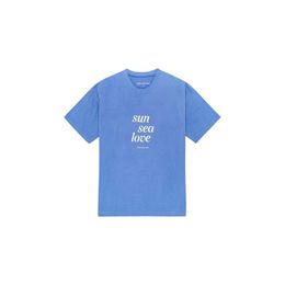 MOSHI MOSHI MIND Kurzarmhemd &raquo;T-shirt Statement&laquo; heaven blue / ecru S/M S/M Schlicht und bequem