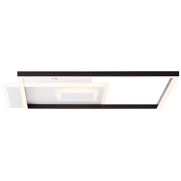 Brilliant LED Deckenleuchte »Iorgo« Warmweiß 43 x 43 cm, 4300 lm, Metall/Kunststoff, schwarz/weiß schwarz/weiß