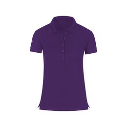TRIGEMA Poloshirt »Poloshirt mit Kristallsteinen« 1 Stk. tlg. violet S S 94 % Baumwolle, Mako-supergekämmt, 6 % Elastan