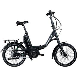 Zündapp ZÜNDAPP »X20« 7 Gang Shimano Nexus Schaltwerk Nabenschaltung Mittelmotor 250 W Pedelec, Elektrofahrrad für Damen u. Herren schwarz/grün
