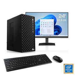 CSL PC-Komplettsystem »Mystic V24566« 24 ′′ Intel Pentium Gold 32 GB RAM 1.000 GB SSD schwarz Inkl. Full HD Monitor, Maus, Tastatur, 300 MBit/s...