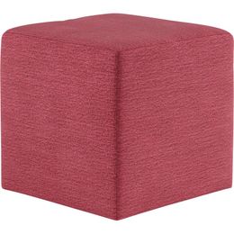 COTTA Hocker &raquo;Cuby&laquo; Sitzw&uuml;rfel, Cube, Sitzhocker rot 100% Polyester