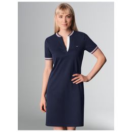 TRIGEMA Jerseykleid »Polokleid ohne Kragen« 1 Stk. tlg. navy XL - US-Größen US-Größen XL 94 % Baumwolle, Mako-supergekämmt, 6 % Elastan
