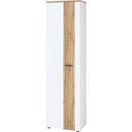 Innostyle Garderobenschrank &raquo;Garderobenschrank Sparks, 57x202x38cm (B/H/T)&laquo; 1 Stk. tlg. 1 t&uuml;rig, 1 Kleiderstange, Softclose wei&szlig; Holzwerkstoff, MDF