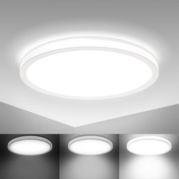 B.K.LICHT LED Deckenleuchte »BK_DP1310 LED Panel, Dimmbar, Ultra Flach, Indirektes Licht« LED-Modul 1 Stk. Neutralweiß Memoryfunktion,...