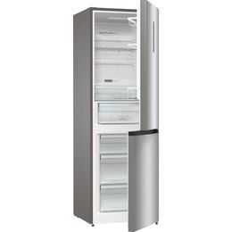 Gorenje Kühl-/Gefrierkombination »NK79C0DXL« 185 cm hoch 60 cm breit grau metallic Akustisches Warnsignal bei Temperaturerhöhung im Kühlteil