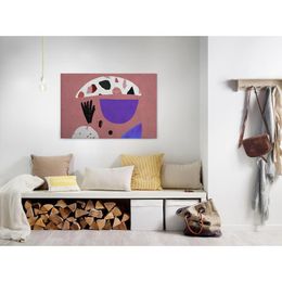 A.S. Création A.S. CRÉATION Leinwandbild »terrazzo 5« Abstrakt Kunst 1 Stk. tlg. Keilrahmen Bild Abstrakt Bunt Rosa Leinwand-Bild Wohnzimmer modern Farbe...