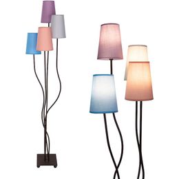 Näve NÄVE Stehlampe »BOHO« E14 1 Stk. Inkl. Fußschalter braun / bunt
