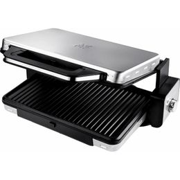 WMF Kontaktgrill »LONO 2in1« 2100 W silberfarben 2 antihaftbeschichtete Aluminium-Gussplatten für fettarmes Grillen