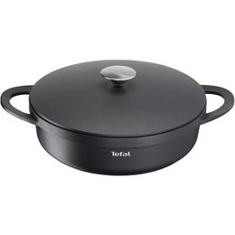 Tefal Servierpfanne »Trattoria Schmorpfanne 28 cm hoher Rand, Pfanne Induktion« Aluminiumguss 1 Stk. tlg. Antihaftversiegelung, mit Deckel, für...