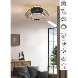 REALITY LEUCHTEN LED Deckenleuchte »KARLSBORG Deckenventilator mit Beleuchtung, m. Fernbedienung, dimmbar« LED-Board 1 Stk. warmweiß - kaltweiß LED...