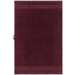 Lacoste Badetuch &raquo;LLECROCO&laquo; mit Label-Applikationen bordeaux Obermaterial: 100% Baumwolle B/L: 100 cmx150 cm