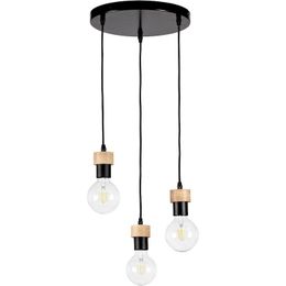 BRITOP LIGHTING Pendelleuchte »CLARTE« E27 1 Stk. Naturprodukt aus Eichenholz mit FSC -Zertifikat schwarz