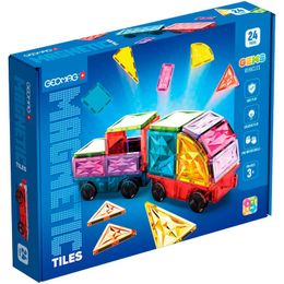 Geomag Magnetspielbausteine »Magnetic Tiles Gems Vehicles« bunt