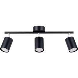 SOLLUX LIGHTING Deckenleuchte »LEMMI« GU10 1 Stk. beweglicher Lampenschirm Schwarz