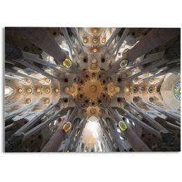 Reinders Glasbild &raquo;Glasbild Sagrada Familia Sara Franqui - Fotografie - Kunst&laquo; Kirche 1 Stk. tlg. bunt Acrylglas