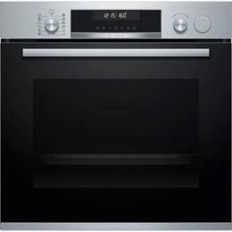 Bosch Einbaubackofen Serie 6 »HRG5180S0« mit 1-fach-Teleskopauszug mit Hydrolyse silberfarben