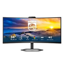 Philips LCD-Monitor &raquo;34E1C5600HE&laquo; 86 cm/34 3440 x 1440 px 1 Reaktionszeit 100 Hz mit Windows Hello-Webcam schwarz neig- und h&ouml;henverstellbar, VESA...