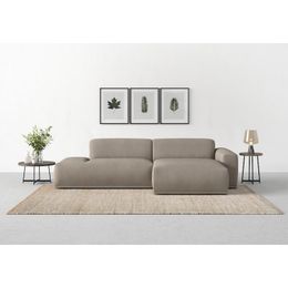 Trendmanufaktur Ecksofa »Braga, mit hochwertigem Kaltschaum, L-Form, in Cord erhältlich« modernes Sofa, Couch mit hohem Sitzkomfort, 275/72/160 cm...