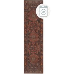 FLAIR RUGS Teppich &raquo;Nico&laquo; rechteckig 4 mm H&ouml;he Waschbarer Traditioneller Teppich rot Obermaterial: 100% Polyester B : 60 cm 1 Stk.