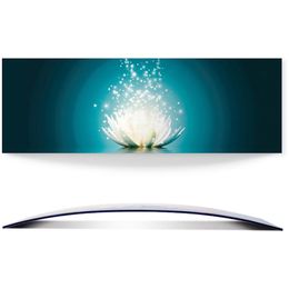 Artland Wandbild »Magie der Lotus-Blume« 1 Stk. tlg. 3D Optik gebogen Farbe Bild(er): blau